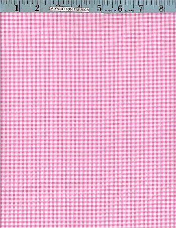 , Gingham Check Pink Timeless Treasures, Novelty Prints, Ladybutton Fabrics
