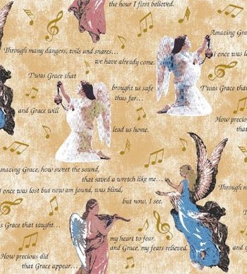 , Amazing Grace Lyrics Amongst Angels, Springs Creative, Pillow Panels ...